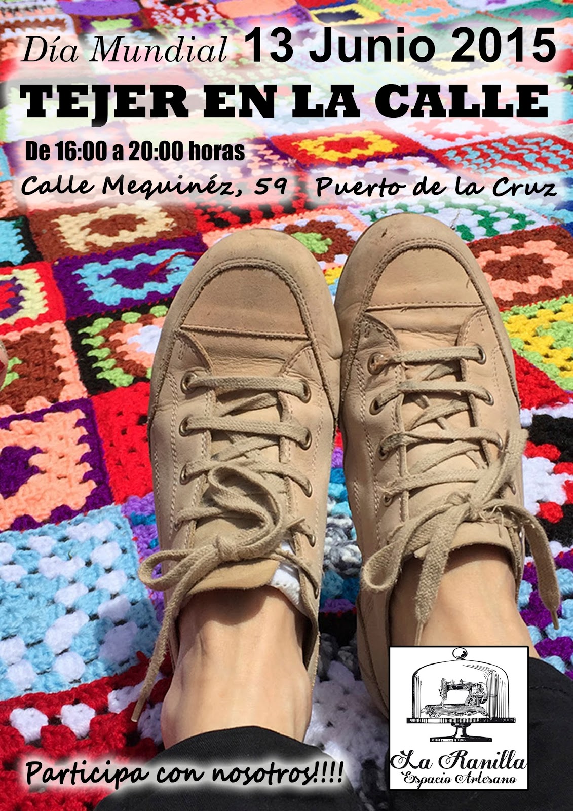 La Ranilla Espacio Artesano: Ganchillada Popular con motivo del Día ...
