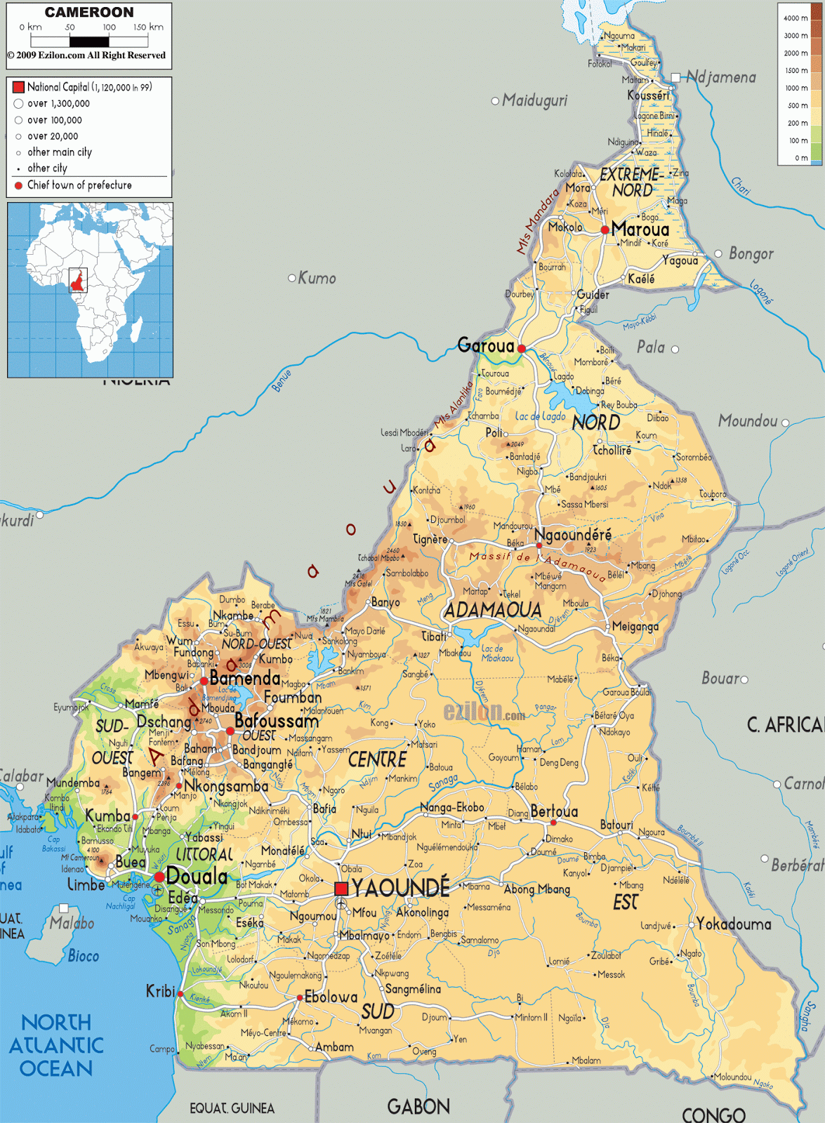CARTES DU CAMEROUN