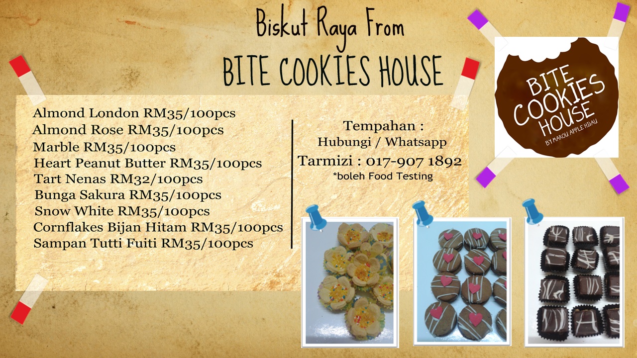 Terima Kasih Biskut Raya Bite Cookies - Budak Bandung Laici