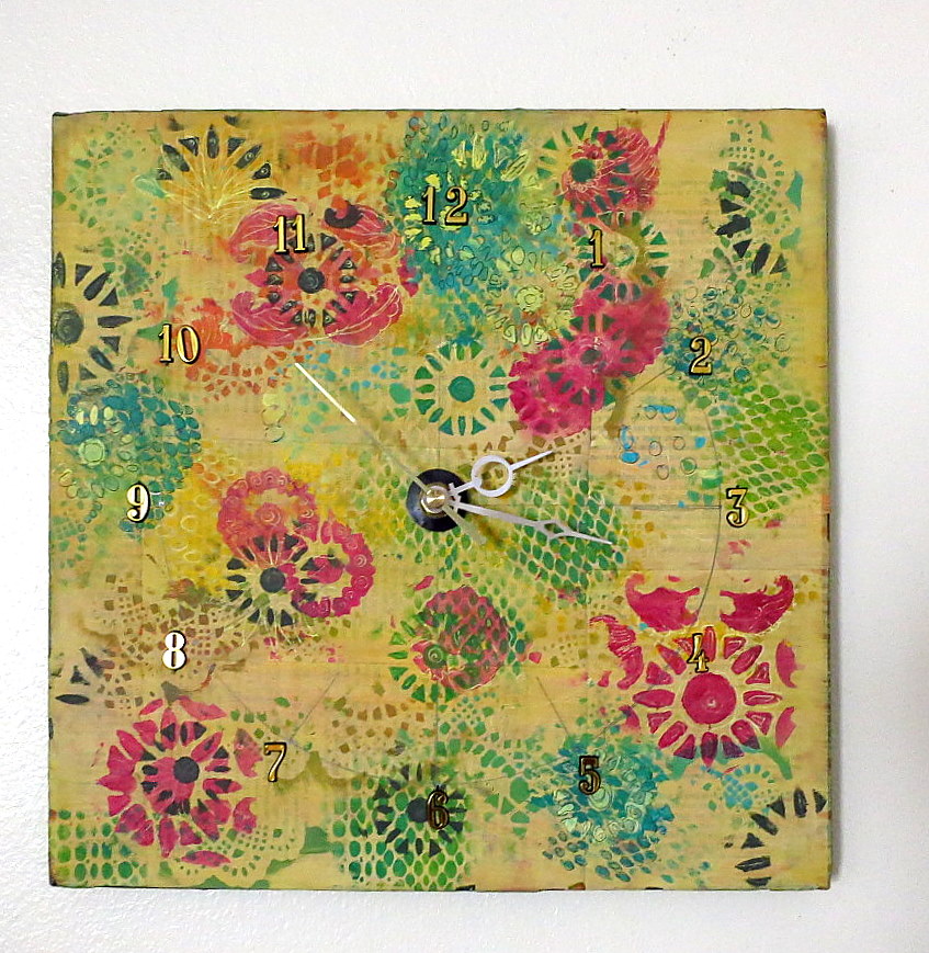 Dharmakarmaarts: DIY: Artist Canvas Wall Clock