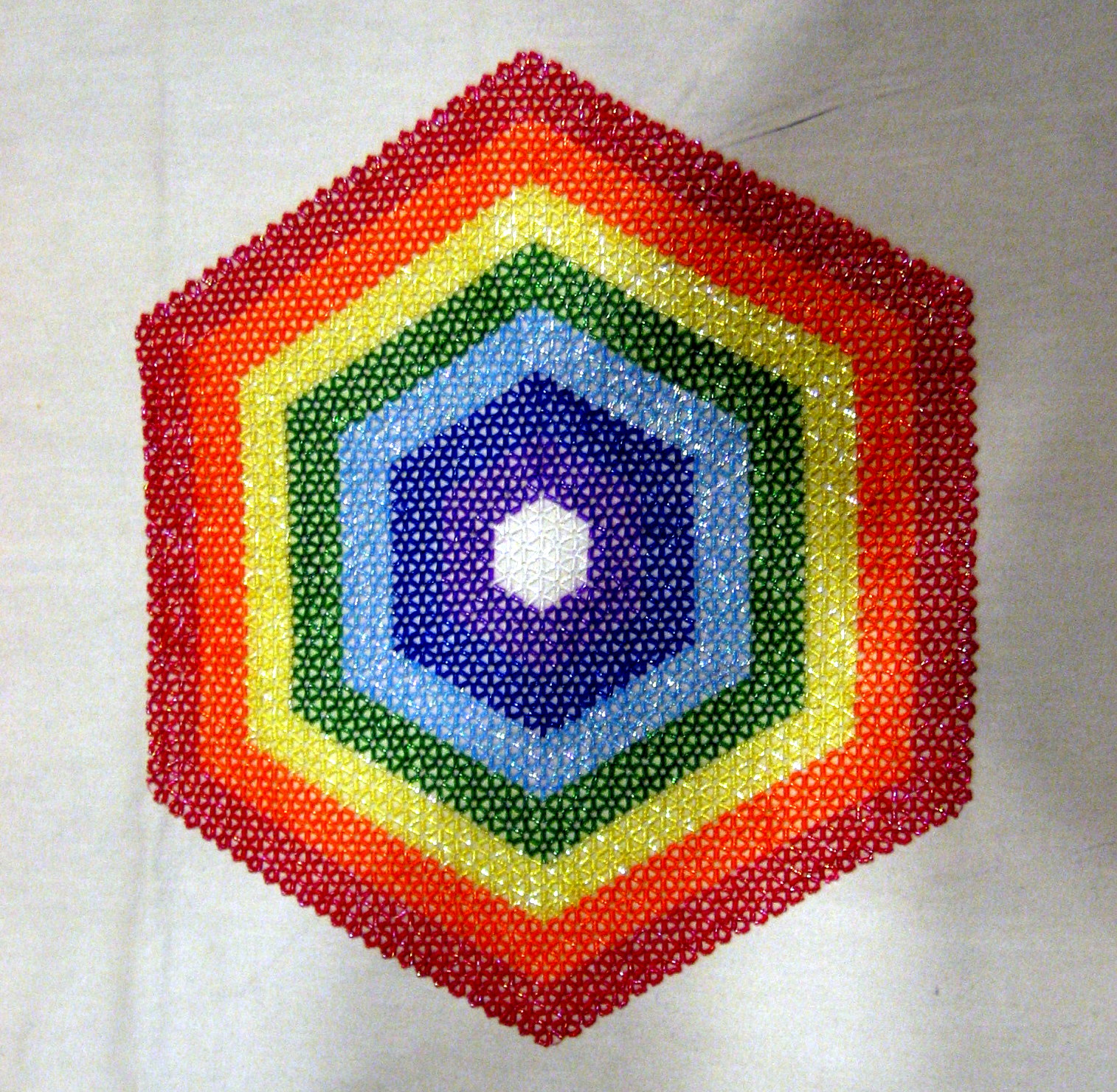 The Mathematical Tourist: Beaded Rainbow Mandala