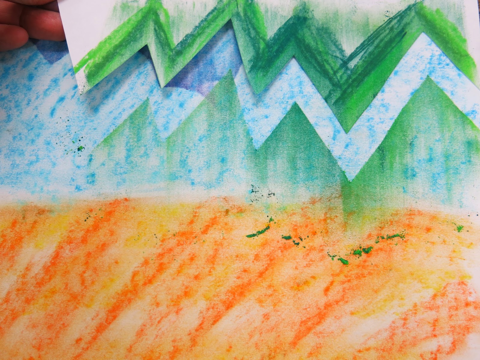 Cassie Stephens: In the Art Room: Desert Landscapes with Third Grade