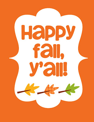 Inspired Whims: Happy Fall, Y'all! (Free Printable)