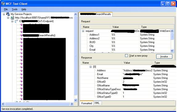 Test & Debug WCF service using WCFTestClient.exe