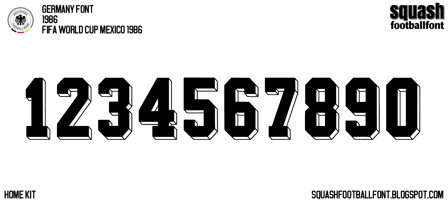 SFF: West Germany World Cup 1986 Font