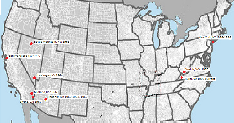 The Glass Castle: Map of Travels