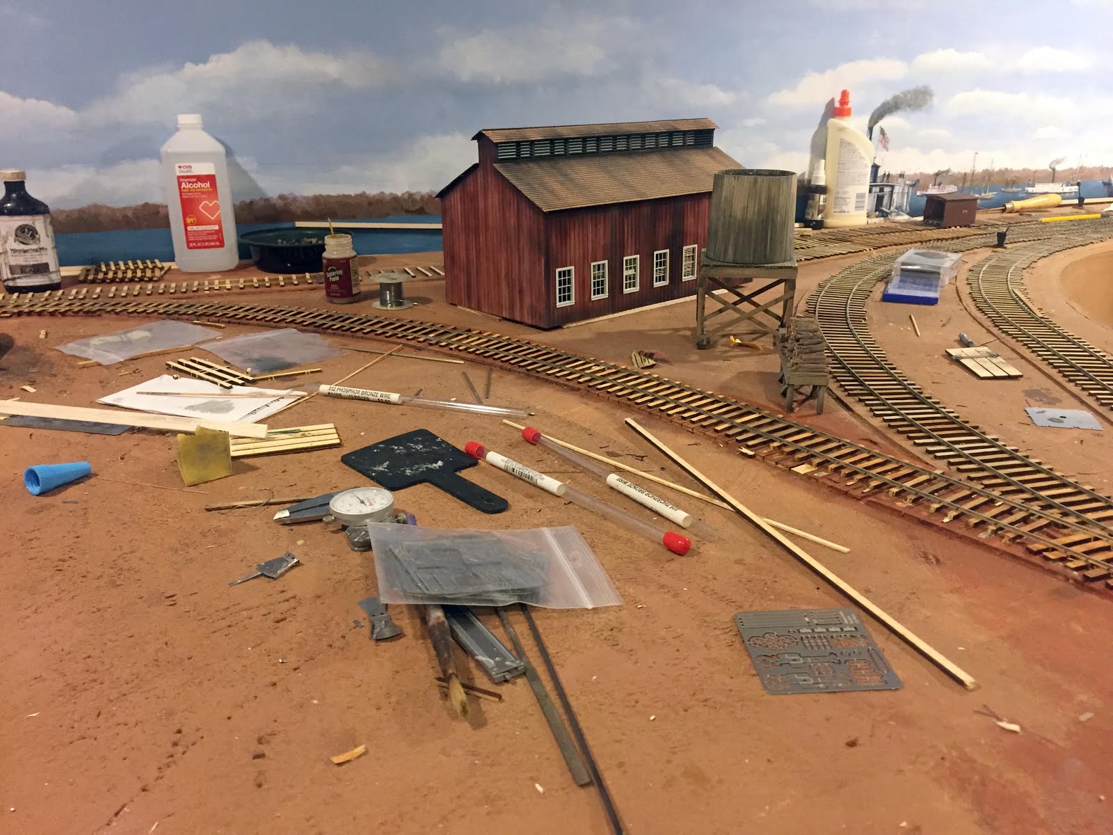 USMRR Aquia Line and other Model Railroad Adventures: Wharf Tracks and Wye