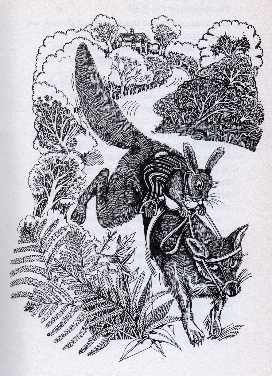 John Vernon Lord: Brer Rabbit rides on the back of Brer Fox