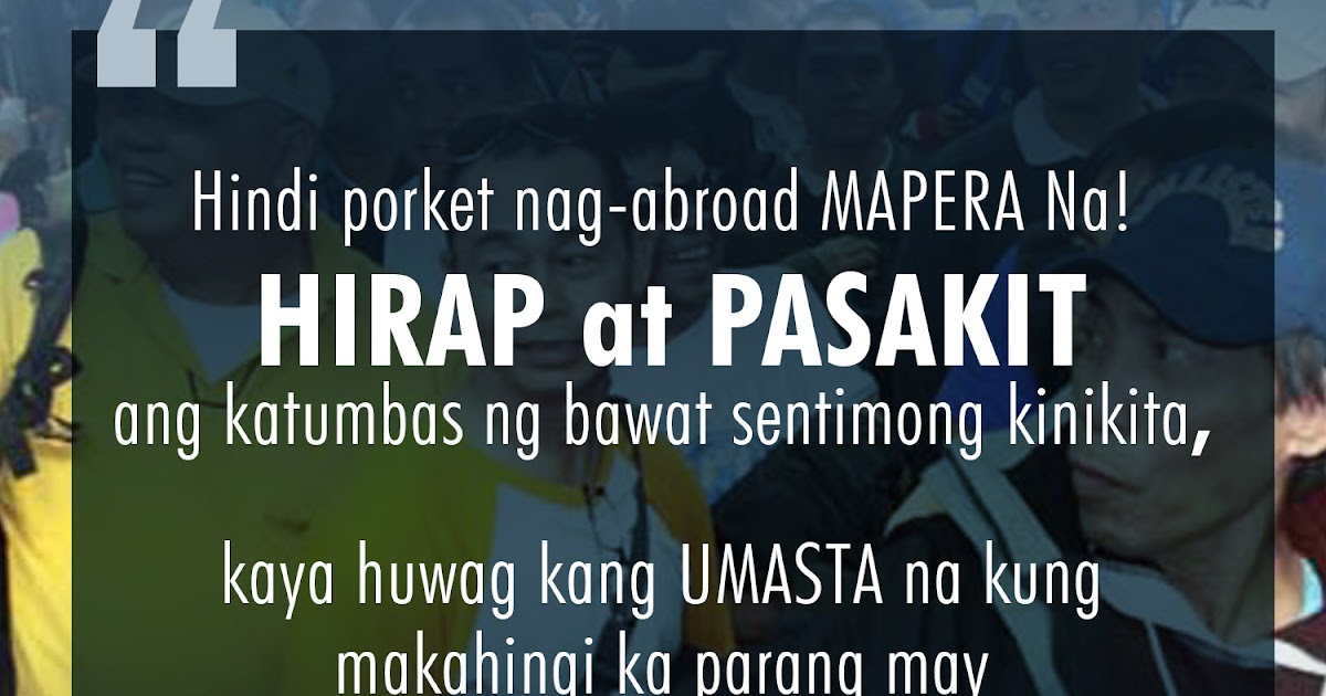 OFW Quotes and Messages That Will Etch in Your Minds ~ Boy Banat