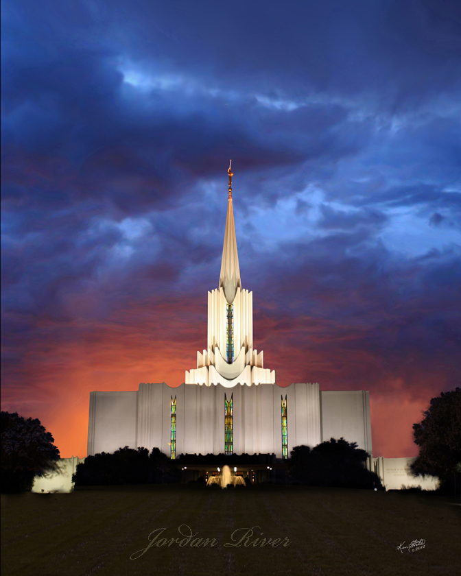 Temples by Ken Fortie: JORDAN RIVER TEMPLE