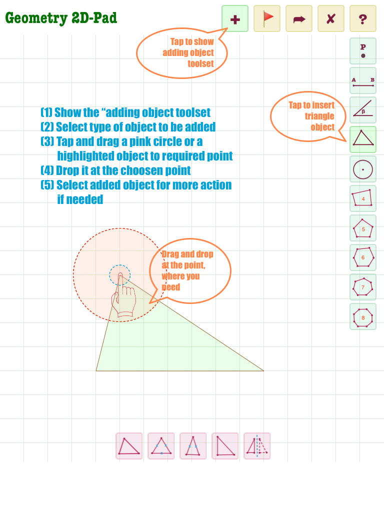 Maths: Geometry, Functions and Graphs: Geometry 2D-Pad: How to add new ...