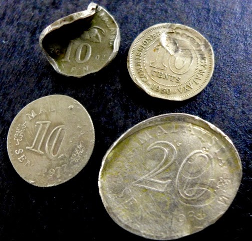 DEFACED COINS & BANKNOTES OF MALAYSIA | Error coins