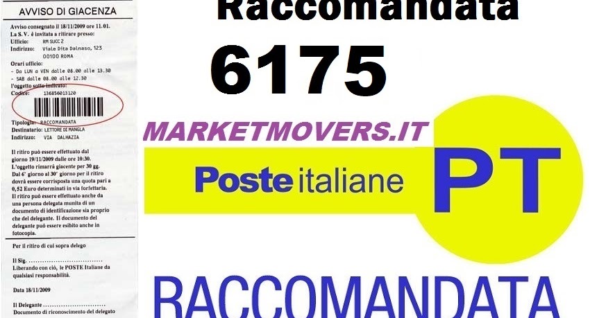 Codice raccomandata 6175