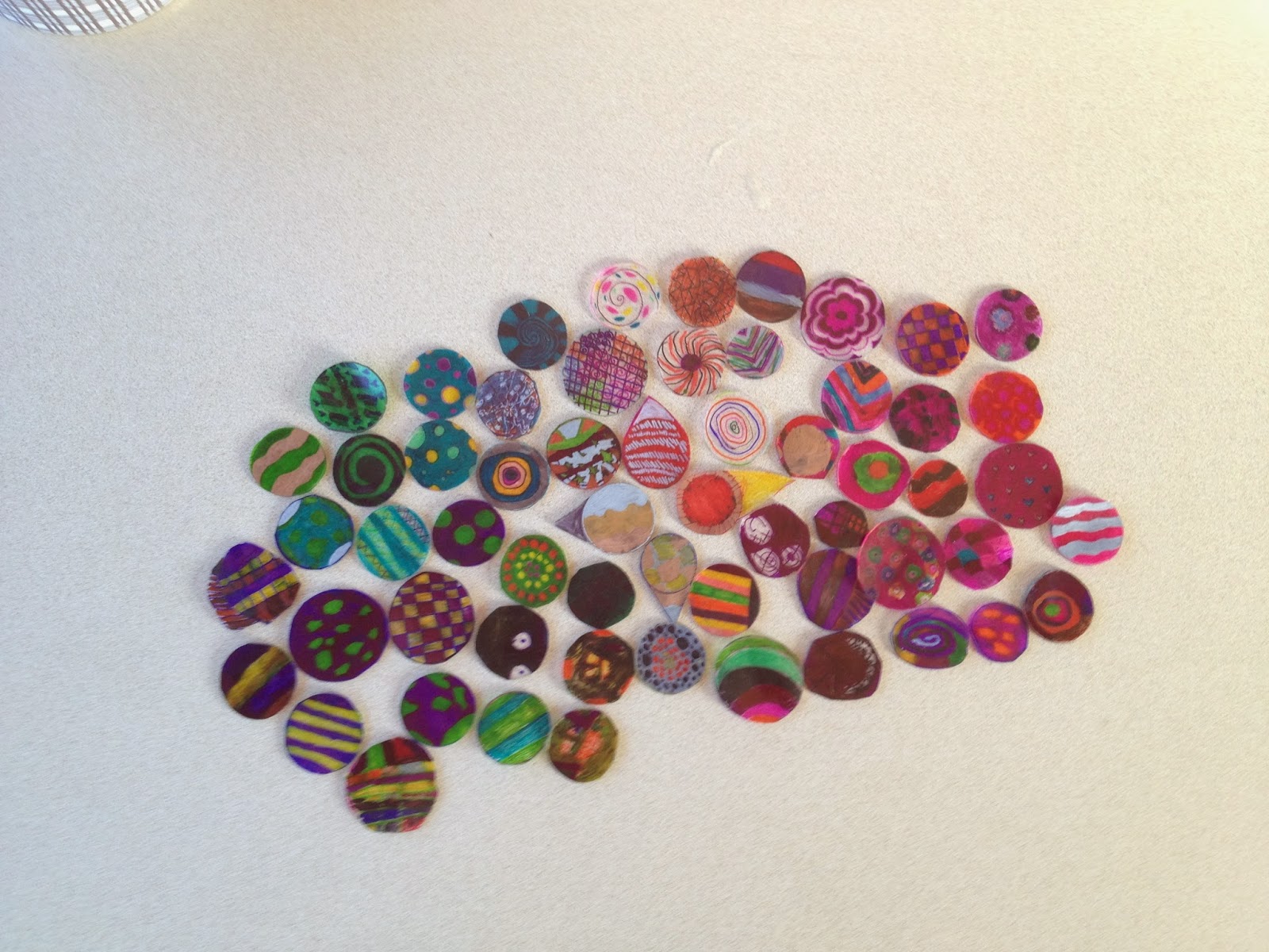 mintagehome: Some New Art- Shrinky DInks Framed