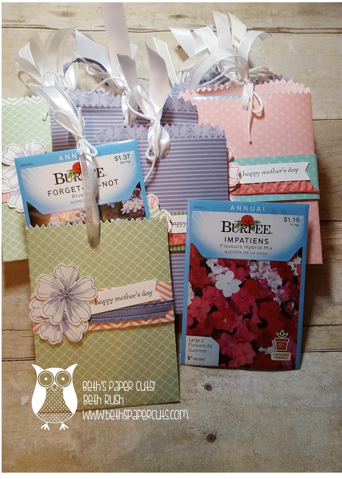Beth's Paper Cuts: Mother's Day Seed packets