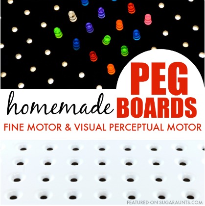 Pegboard Occupational Therapy Ideas at Home - The OT Toolbox