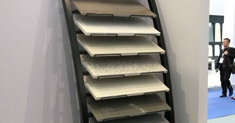 Showroom Stone Tile Display Design for 300x600 mm Granite or Marble Sample
