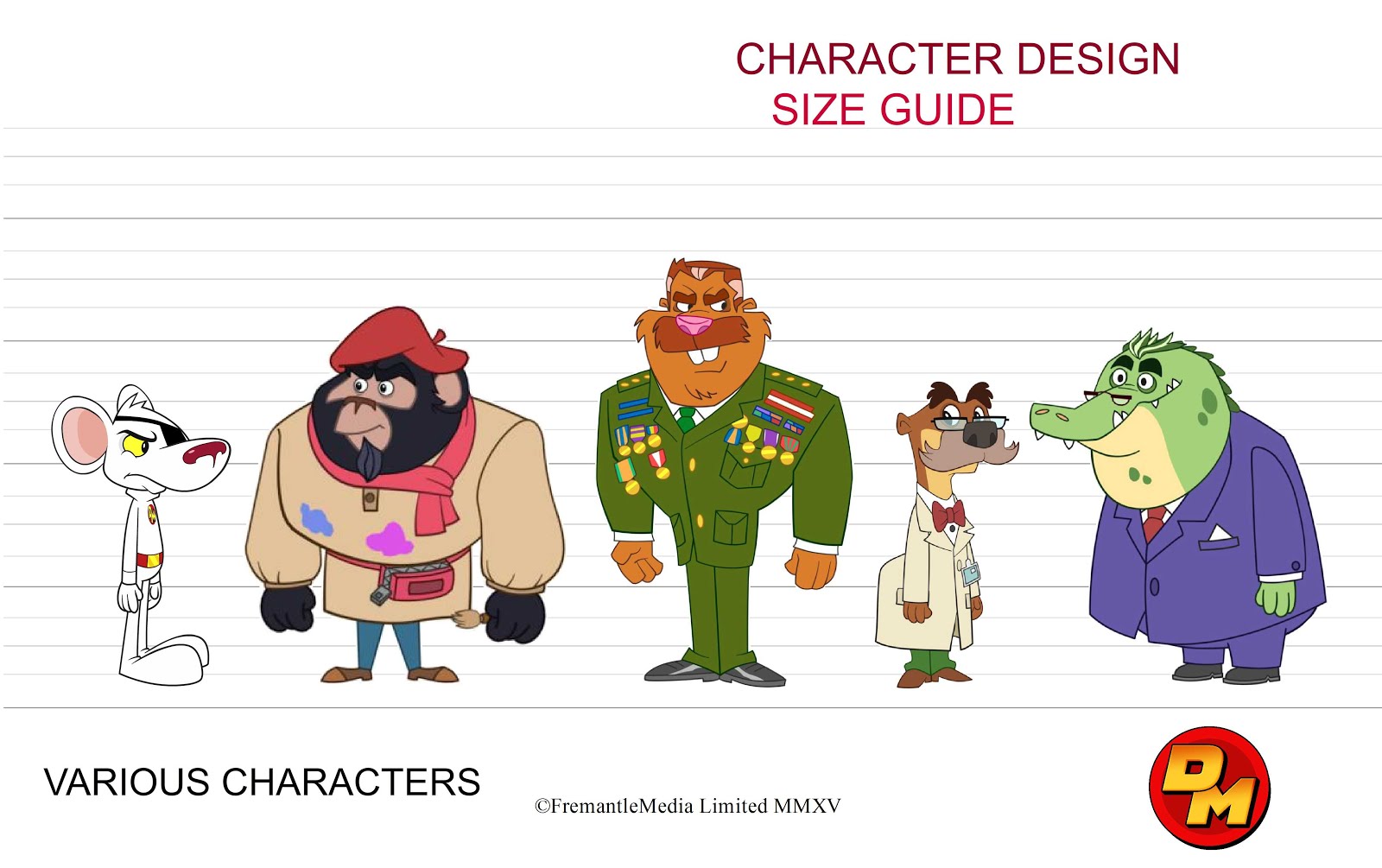 shane cooney: DANGER MOUSE CHARACTER DESIGN