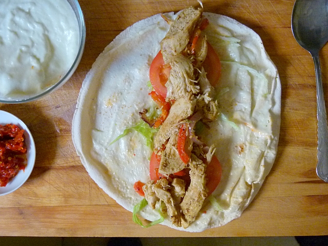 Hühnchen Shawerma mit Pommes - Shawarma Ferech ma batatis | Ägyptische ...