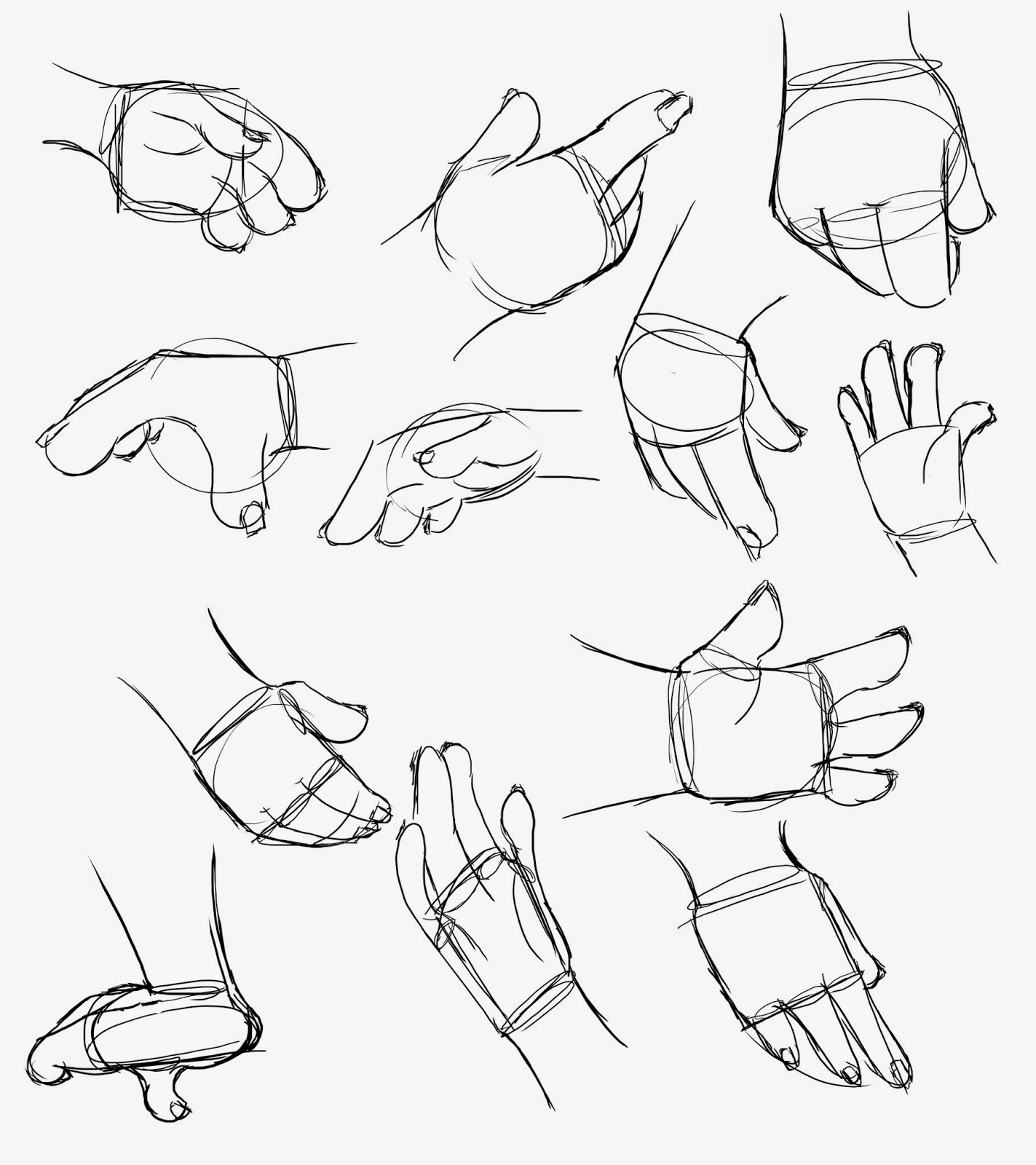 Michelle Rakar's Art Cave: Character Gestures and Shapes