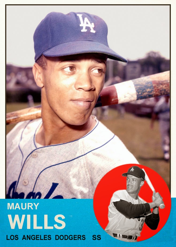Bob Lemke's Blog: '59, '63 Topps Maury Wills customs
