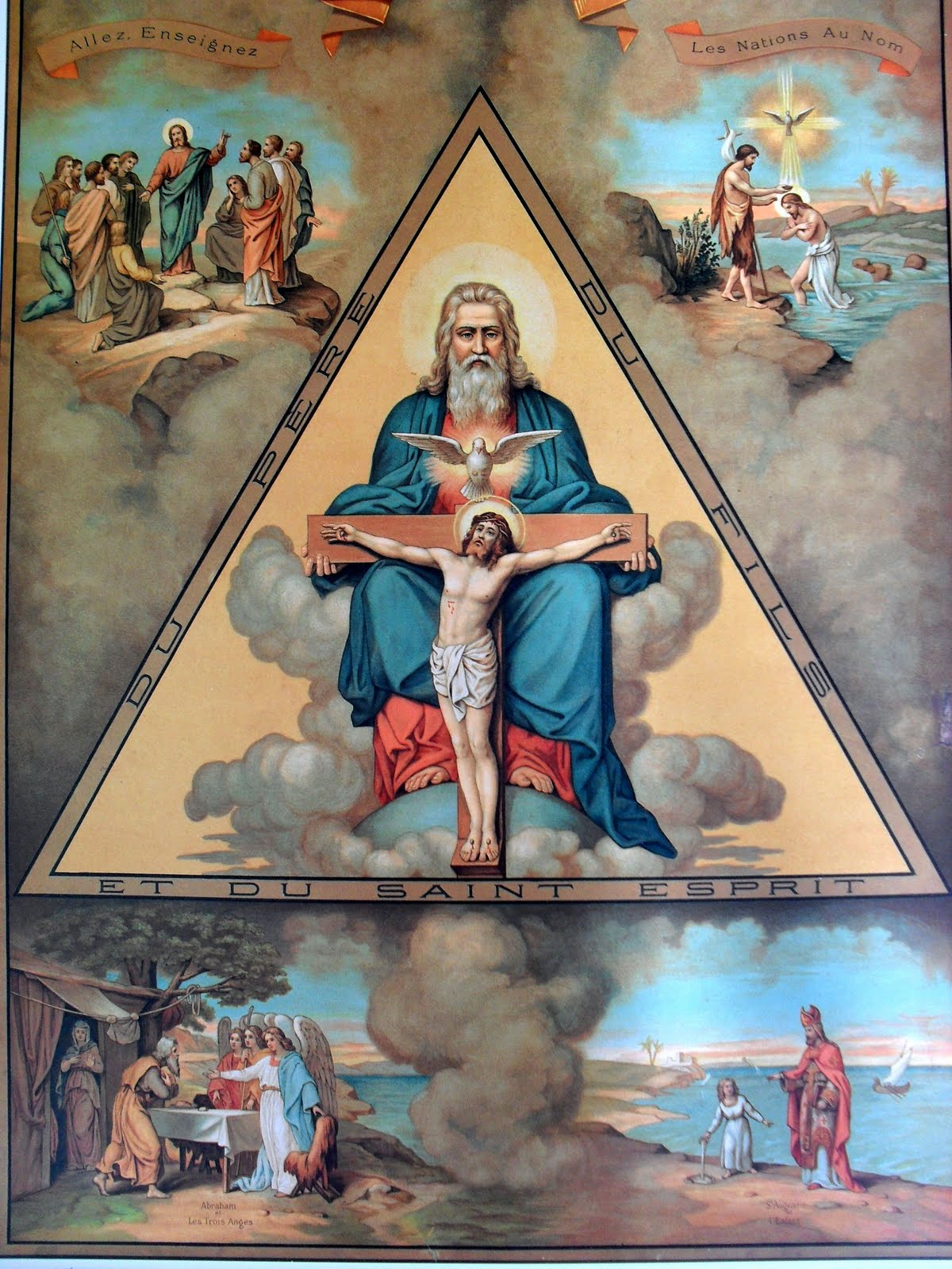 VIA-VERITAS-VITA: SANTÍSSIMA TRINDADE - QUADRO CATEQUÉTICO COM EXPLICAÇÃO