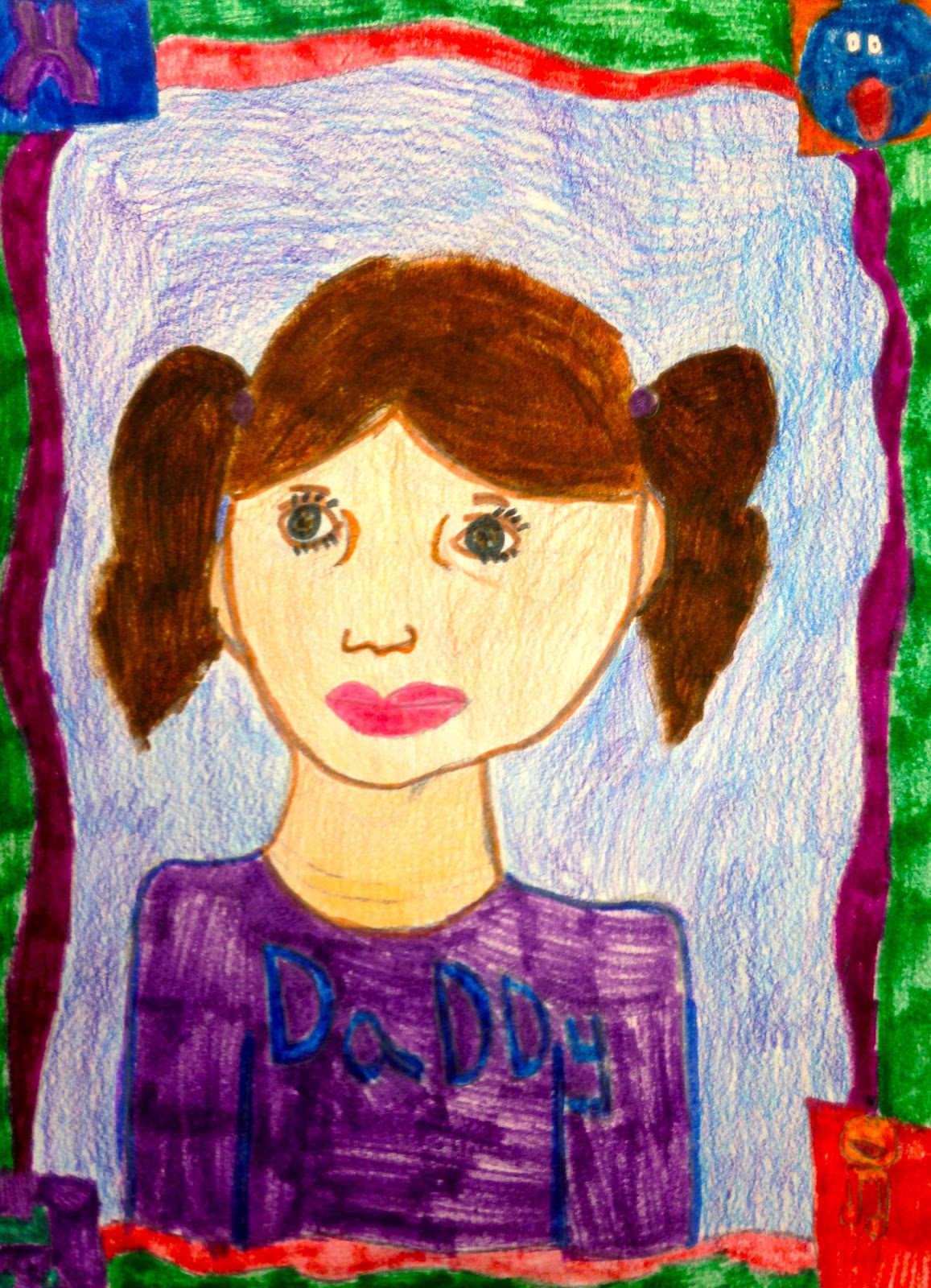 Sand Creek Star Gallery: 1st Grade Self Portraits