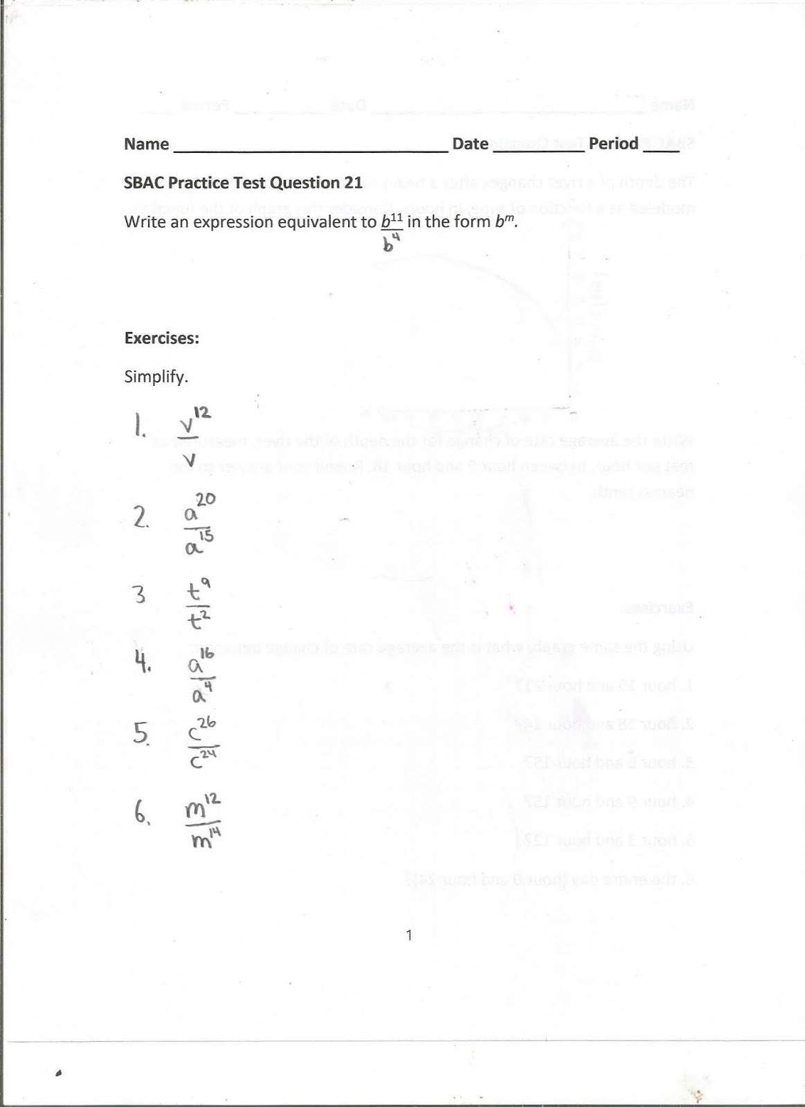 Geometry, Common Core Style: SBAC Practice Test Questions 21-22 (Day 174)