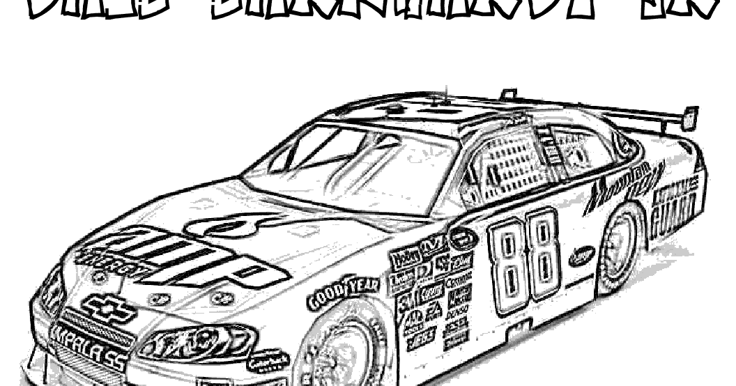 Ilovemy-gfs: Coloring Pictures Of Nascar Race Car 88