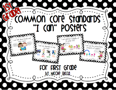 Mrs. Ricca's Kindergarten: First Grade Common Core Posters!