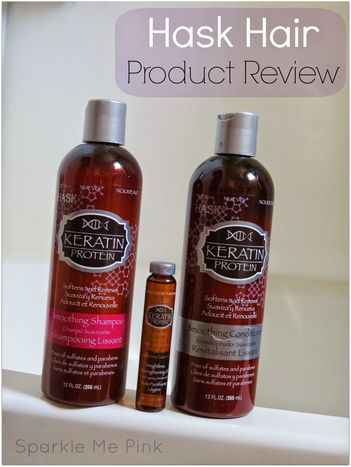 Sparkle Me Pink: Hask Hair Products : Argan and Keratin Hair Care Review
