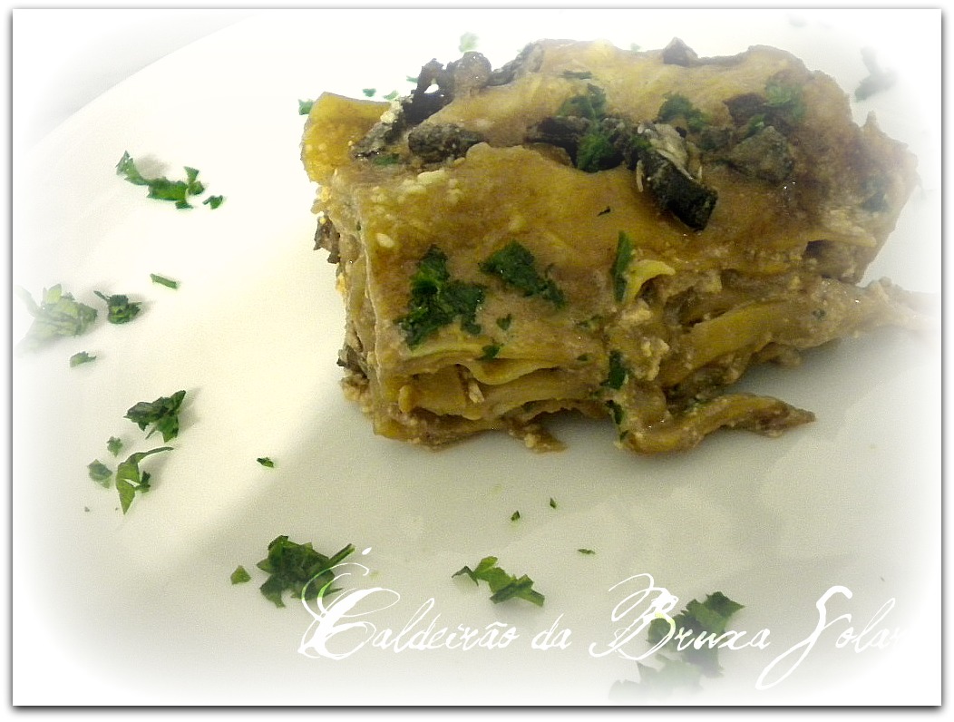 Receitas do Caldeirão : Lazanha de funghi seco e ricota
