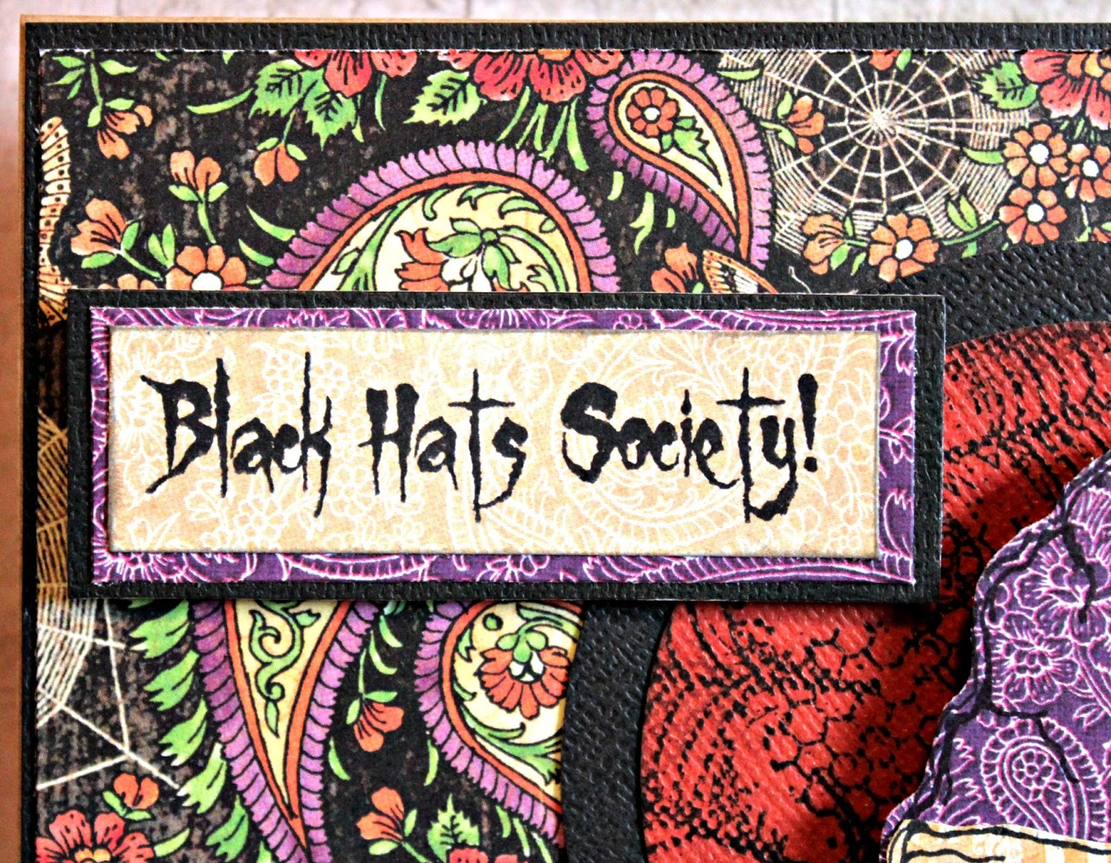 Pam Bray Designs: A Girl with Flair: Black Hats Society Card with ...