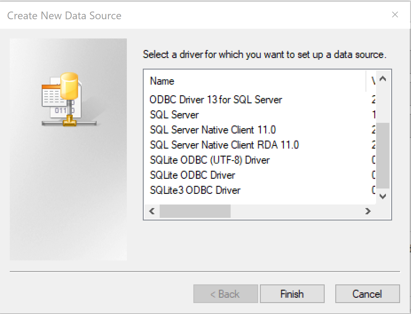 HodentekMSSS: Creating an ODBC DSN for connecting to SQLite database