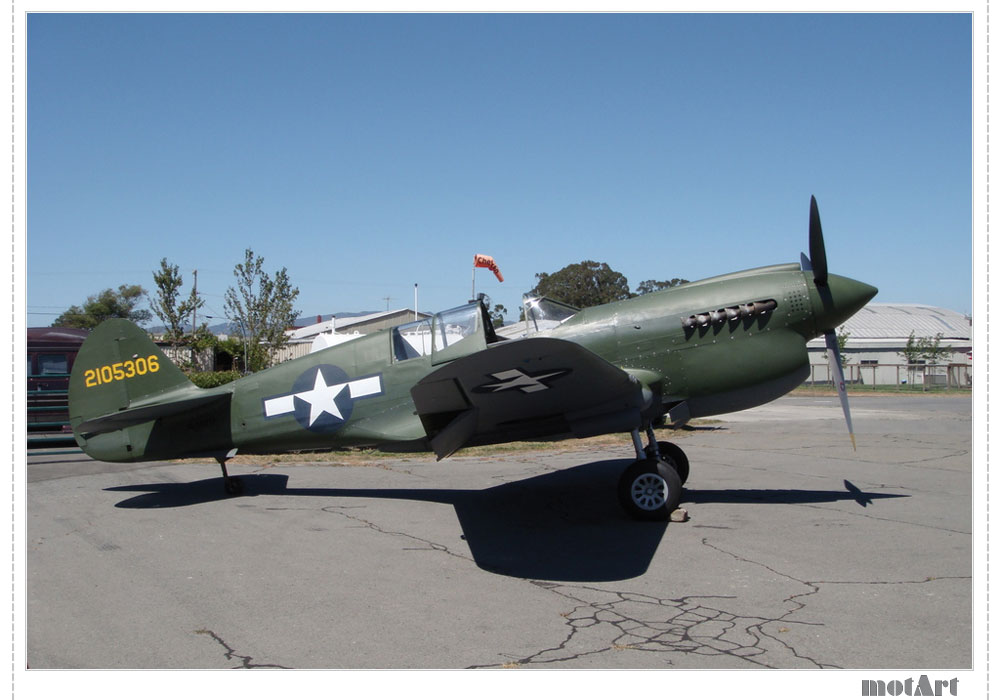 MotArt: Curtiss P40 Warhawk