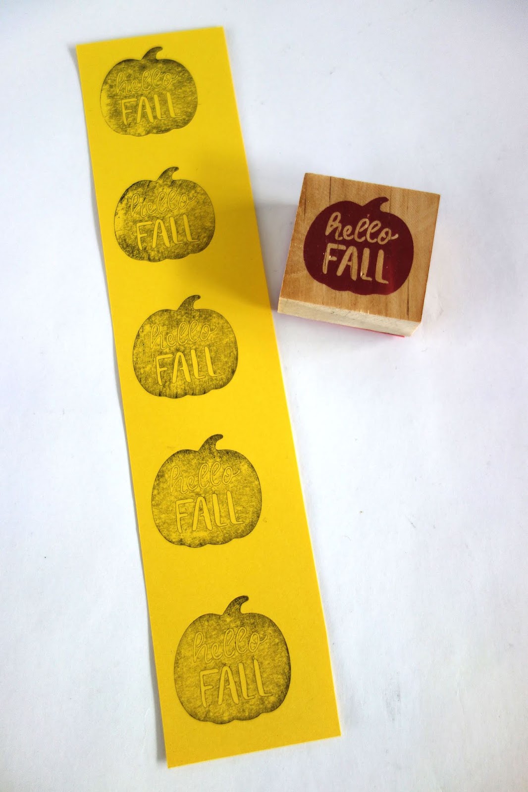blah to TADA!: Autumn-Themed Rubber Stamps
