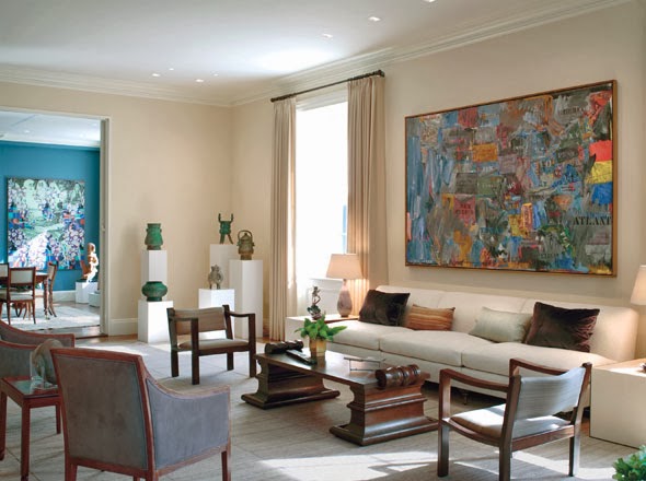 FOR PILAR~: Agnes Gund's apartment in NYC, done in the "School of Ganz ...