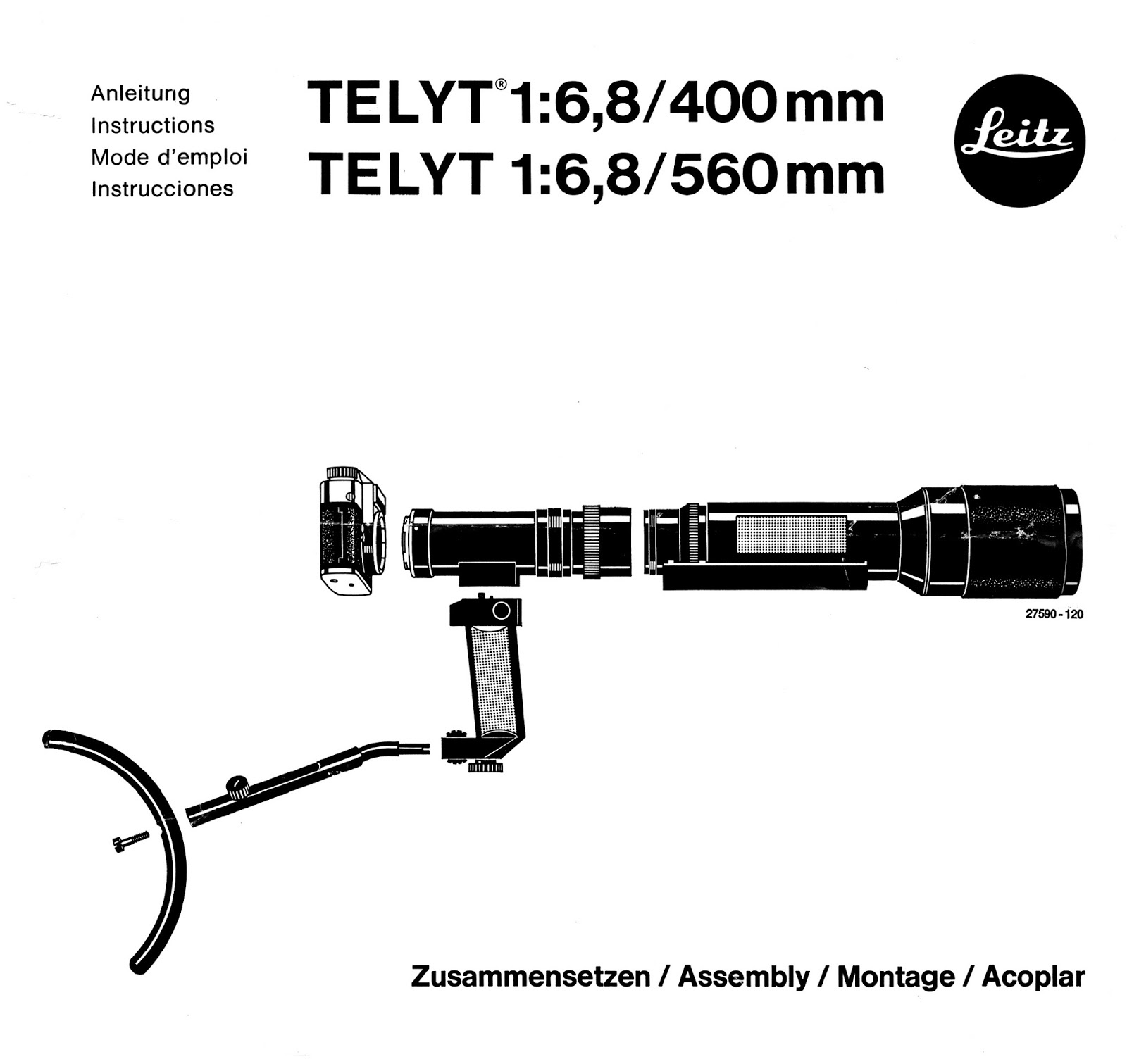 phiblec's space: Anleitung zusammensetzen: Leitz TELYT 1:6.8/400/560 mm