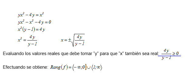FUNCIONES DE R EN R: GRÁFICA, DOMINIO Y RANGO: DOMINIO Y RANGO DE ...
