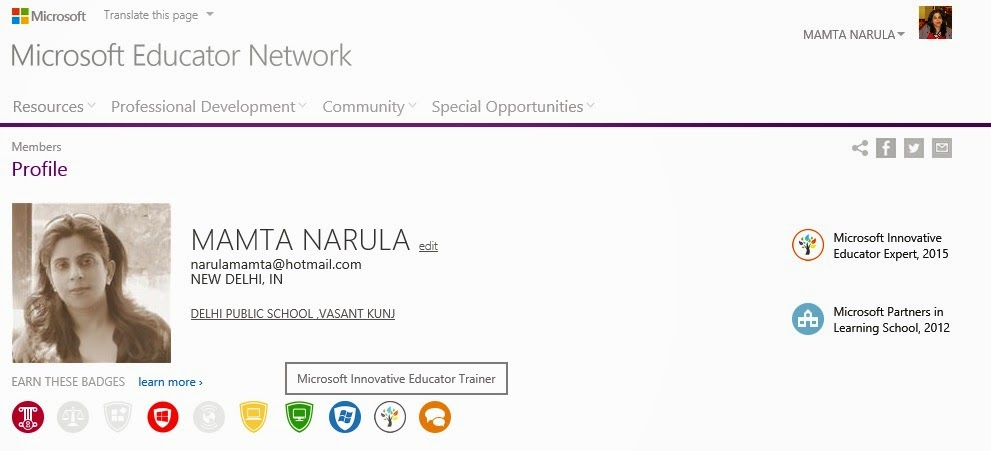 Microsoft in education help : My role as Microsoft Innovative Educator Trainer