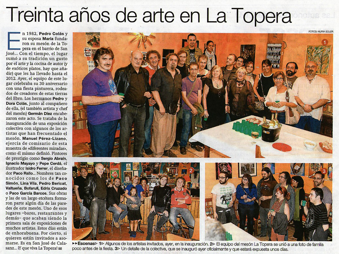 Paco Rallo: LA TOPERA. Exposición colectiva