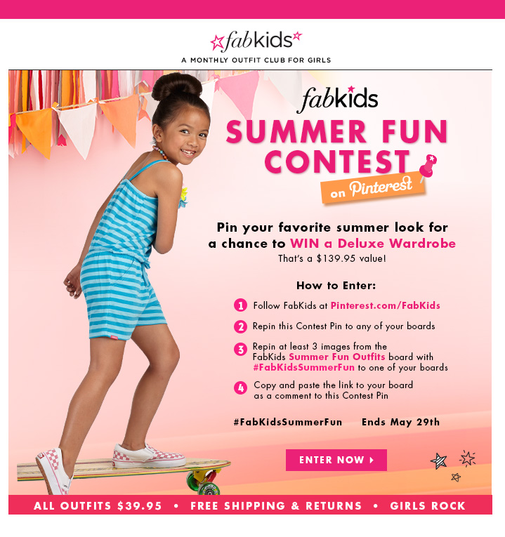 FabKids “Summer Fun” Pinterest Contest! Win a Wardrobe! - Hey Trina