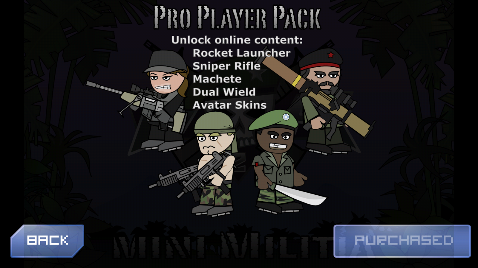 MINI MILITIA FREE PRO PACK AND COMMANDER IN CHIEF HACK [ROOT REQUIRED ...