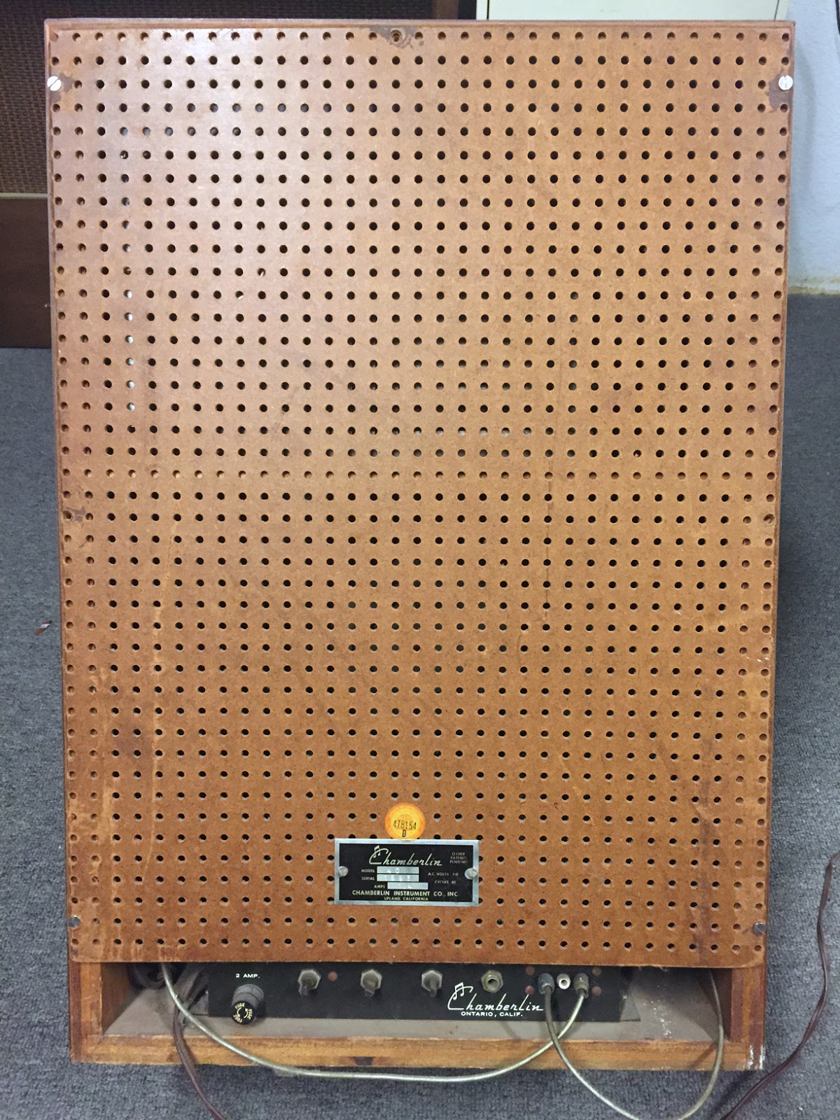 MATRIXSYNTH: Vintage 1960s CHAMBERLIN RHYTHMATE Tape Loop Tube Amp Drum ...