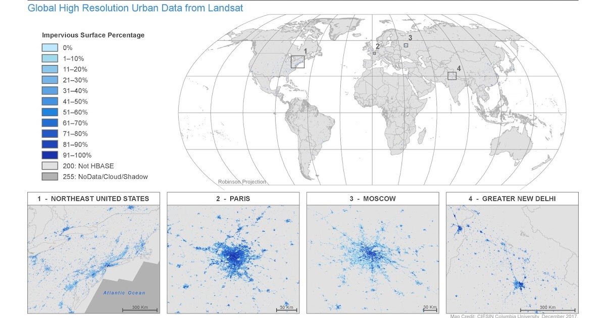 Urban Demographics: High-resolution data sets on global man-made ...