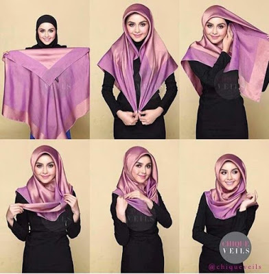 Tutorial Hijab Segi Empat Terbaru | Tutorial Hijab Terbaru 2017