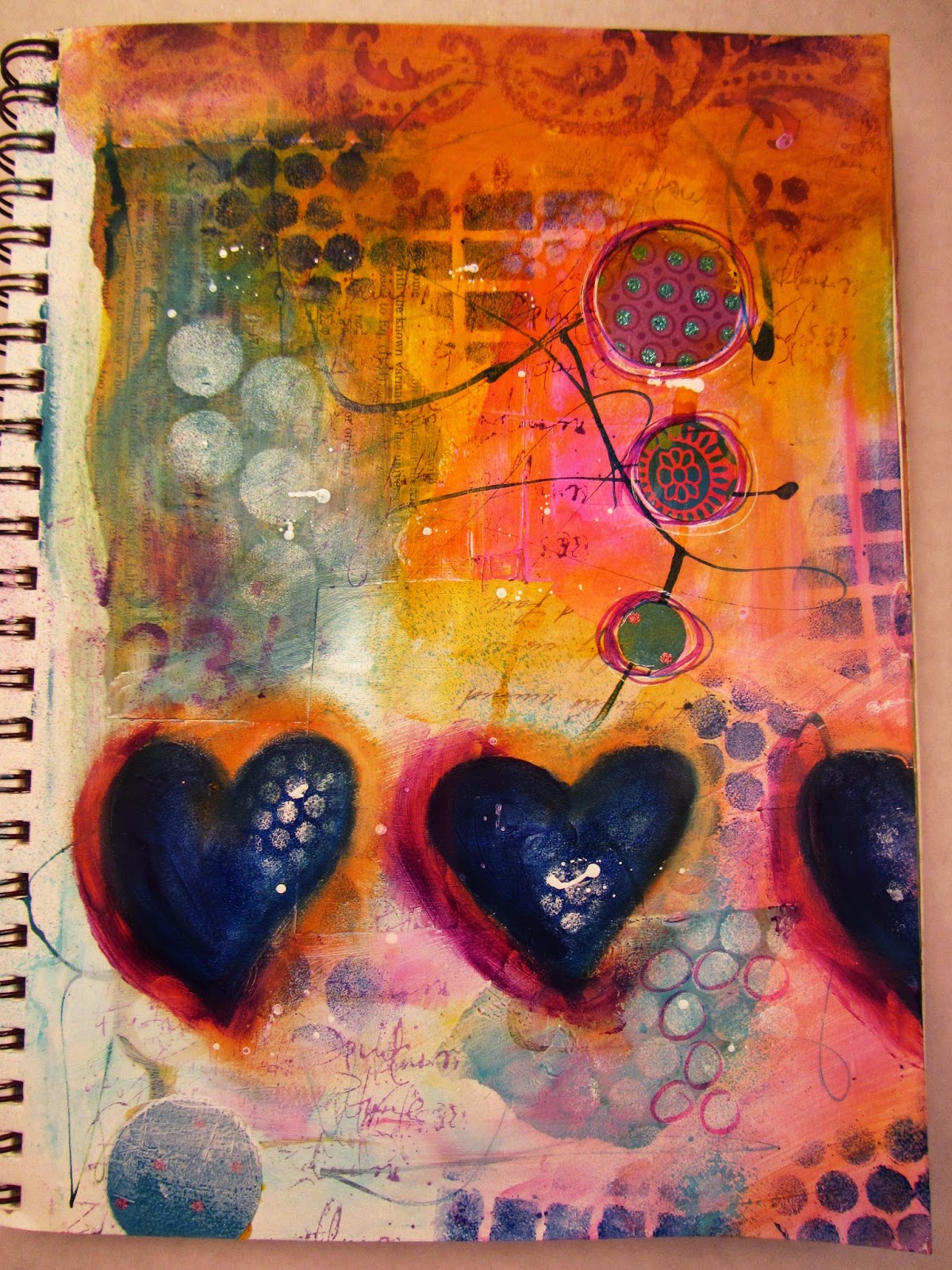 Jypsy Studio : Art Journaling Backgrounds & Documented Life Project 2015