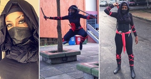 Nigerian Ninja: UNILAG Female Undergraduate Turns Ninja For Costume Day ...