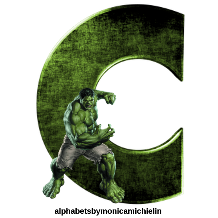 M. Michielin Alphabets: HULK ALPHABET, ALFABETO DO HULK PNG - #hulk