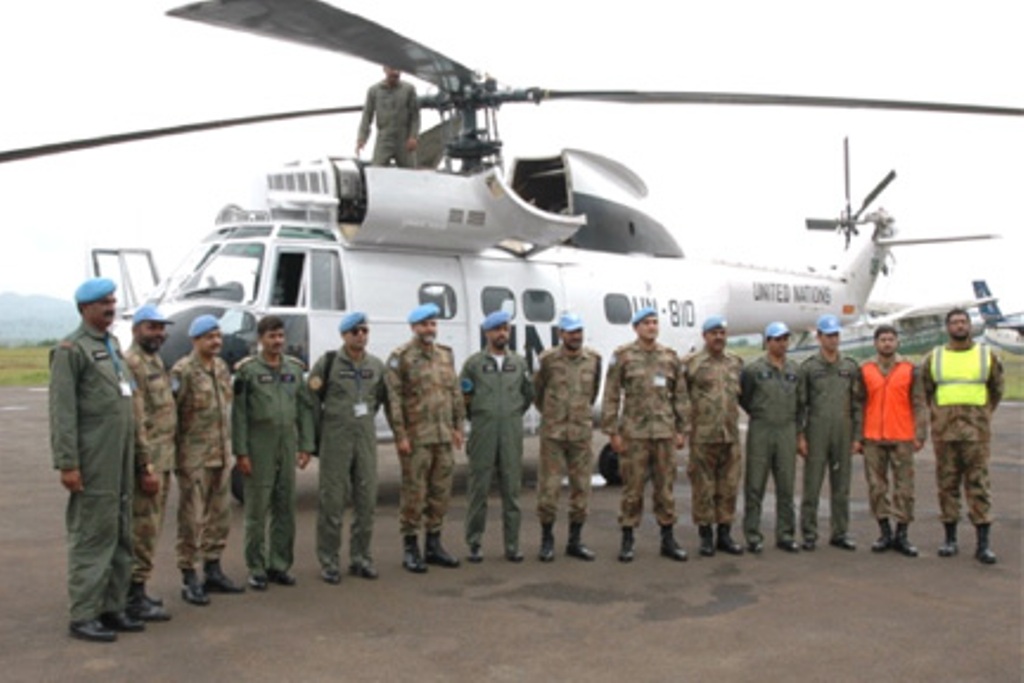 Pakistani Puma Helicopter Participate in UN Peacekeeping Mission in ...